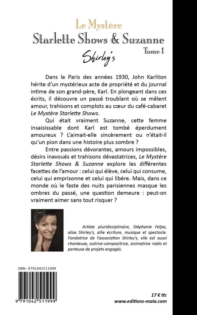 Le Mystère Starlette Shows & Suzanne - Tome 1 par Shirley’s • Achat en ...
