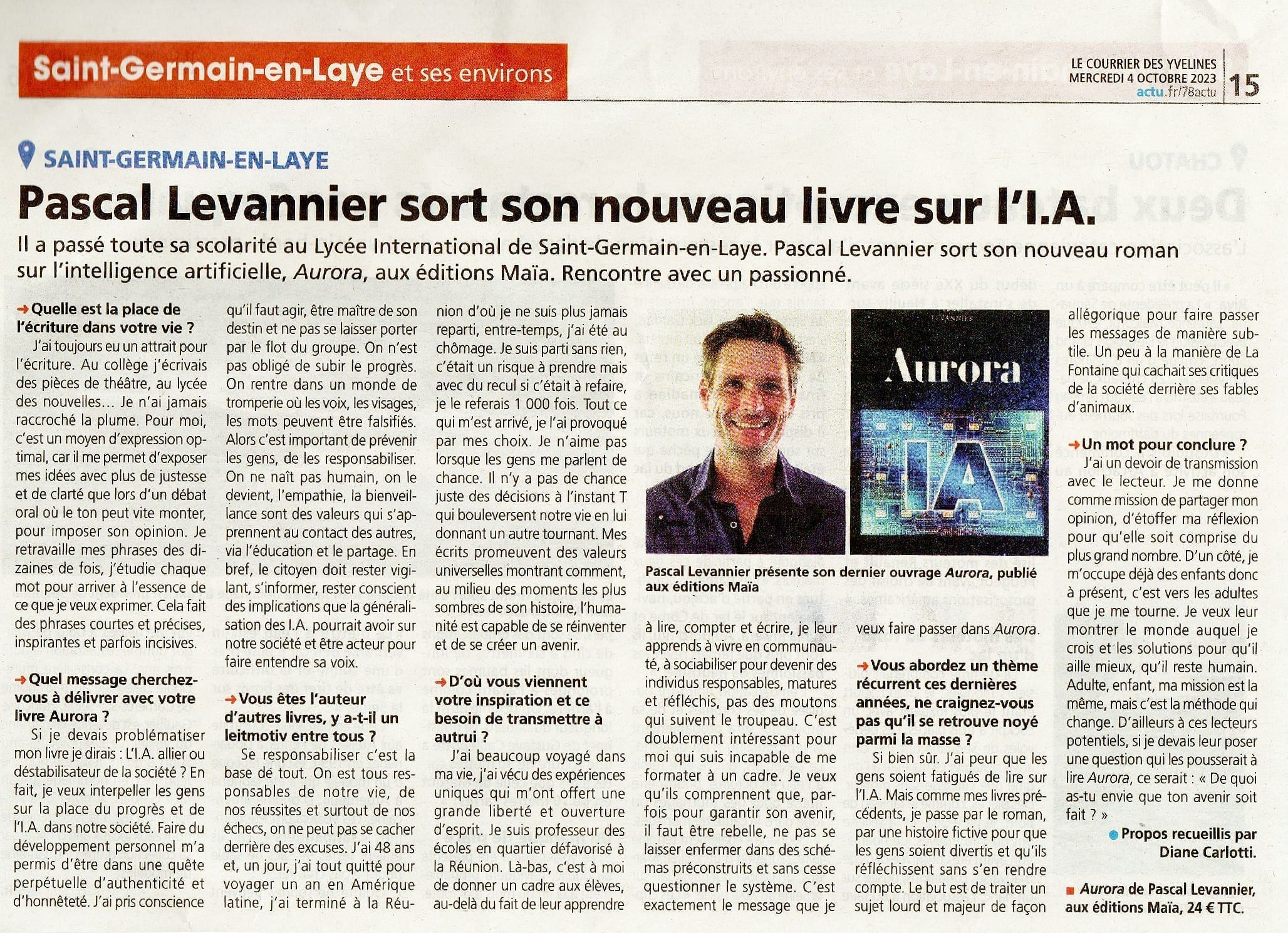 Aurora par Levannier Pascal • Achat en ligne avec Editions Maïa