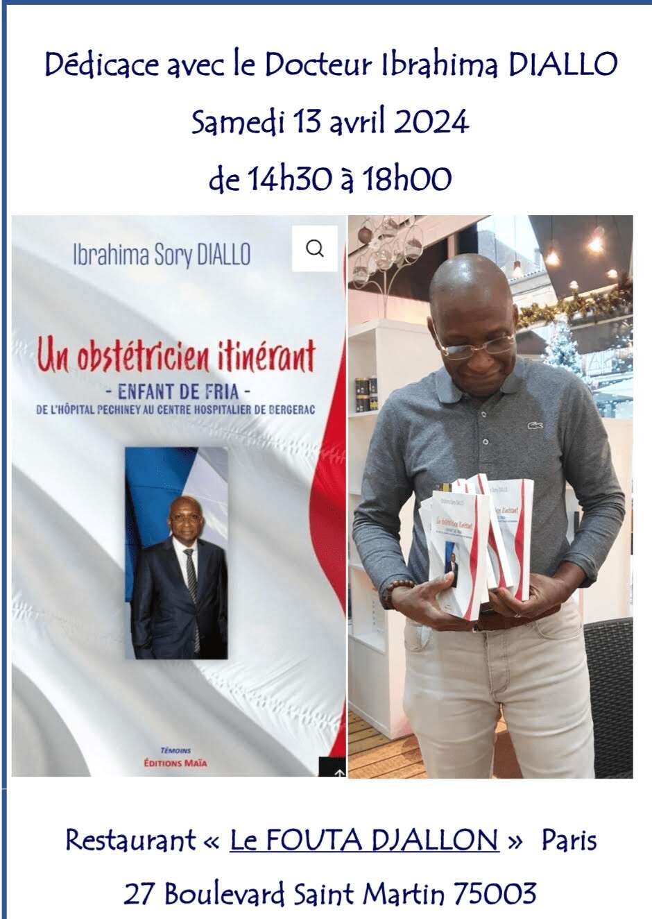 Un obstétricien itinérant par Ibrahima Sory Diallo • Achat en ligne avec Editions Maïa