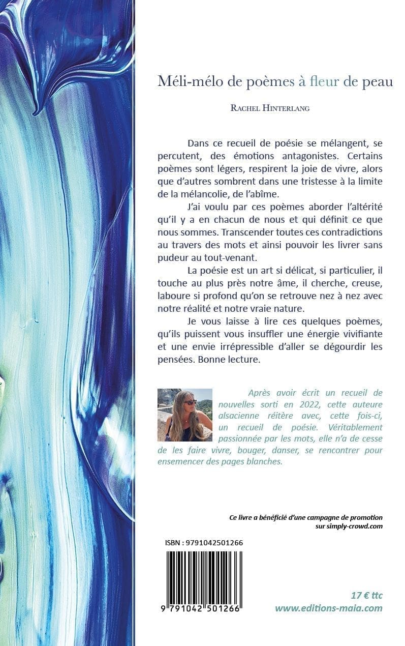 Méli-mélo de poèmes à fleur de peau par Rachel Hinterlang • Achat en ...