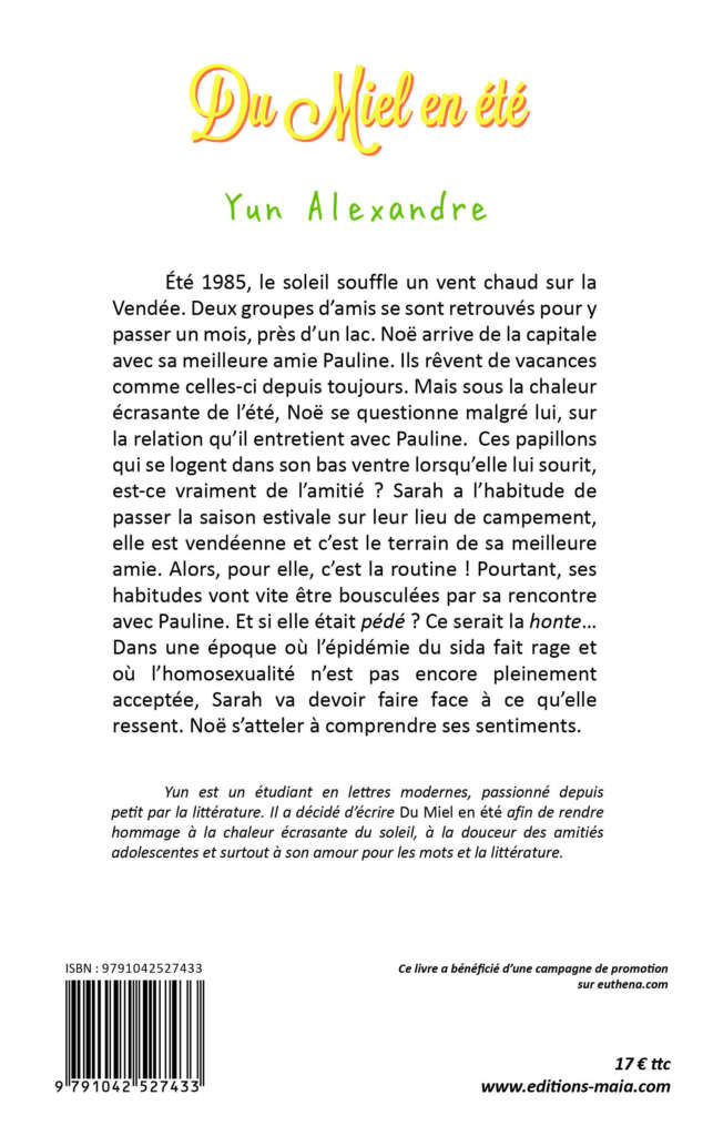 Du Miel en été par Yun Alexandre • Achat en ligne avec Editions Maïa