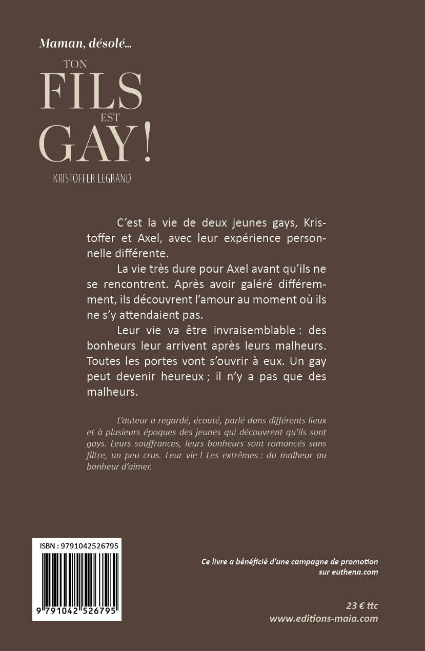 Maman, désolé… ton fils est gay ! par Kristoffer Legrand • Achat en ...